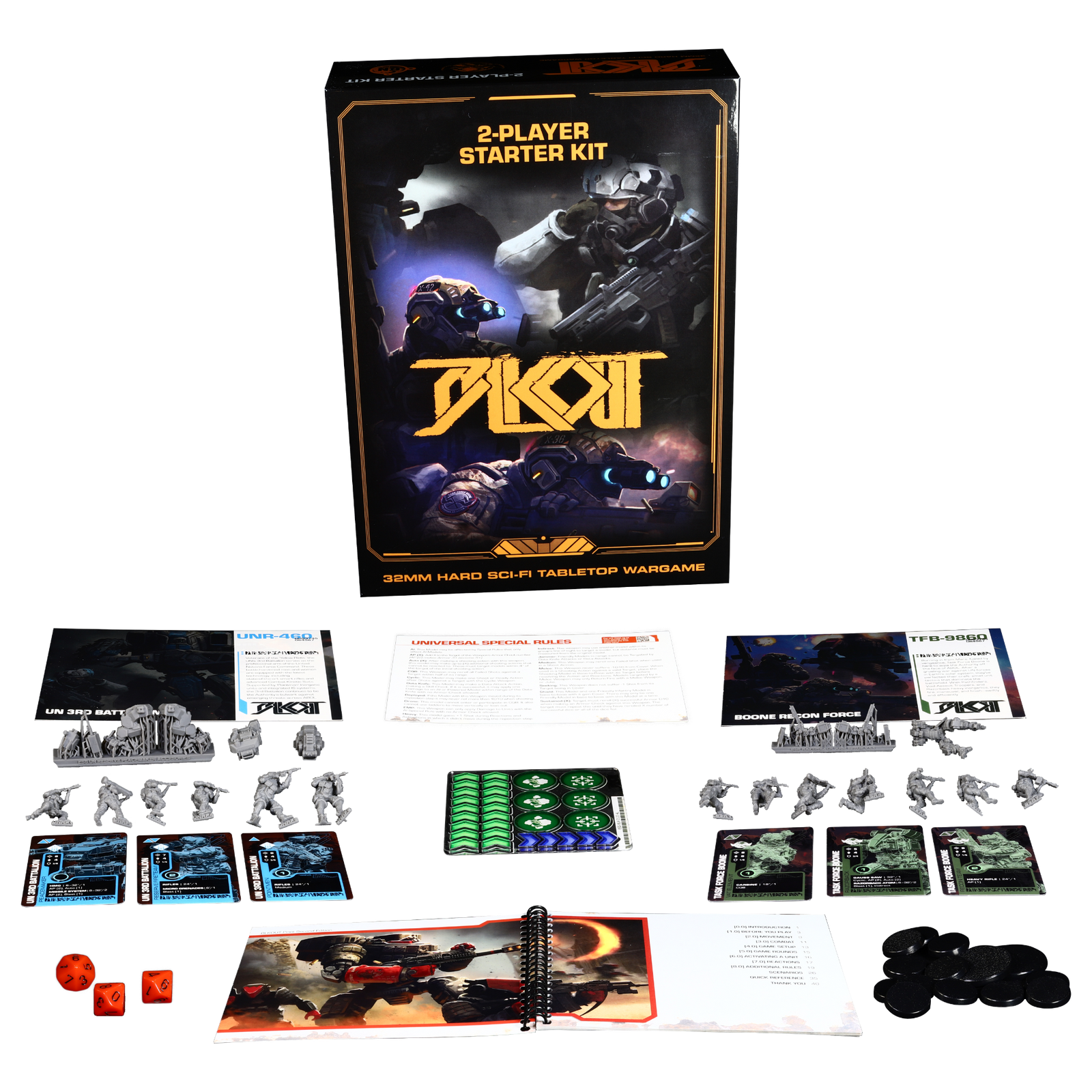 BLKOUT Scifi Tactical tabletop wargame, fast paced, easy to learn.